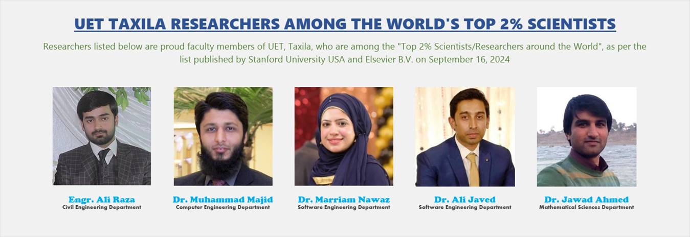 Top 2 percent Scientists/Researchers around the World - 2024 | University of Engineering and ...